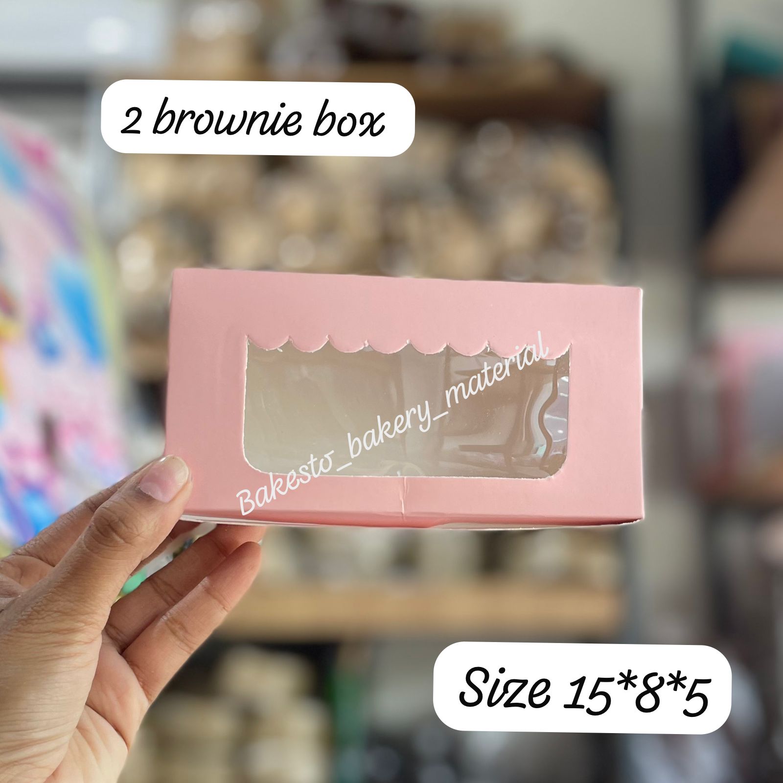 Box 2 Brownie Pink (10pc) - Bakesto